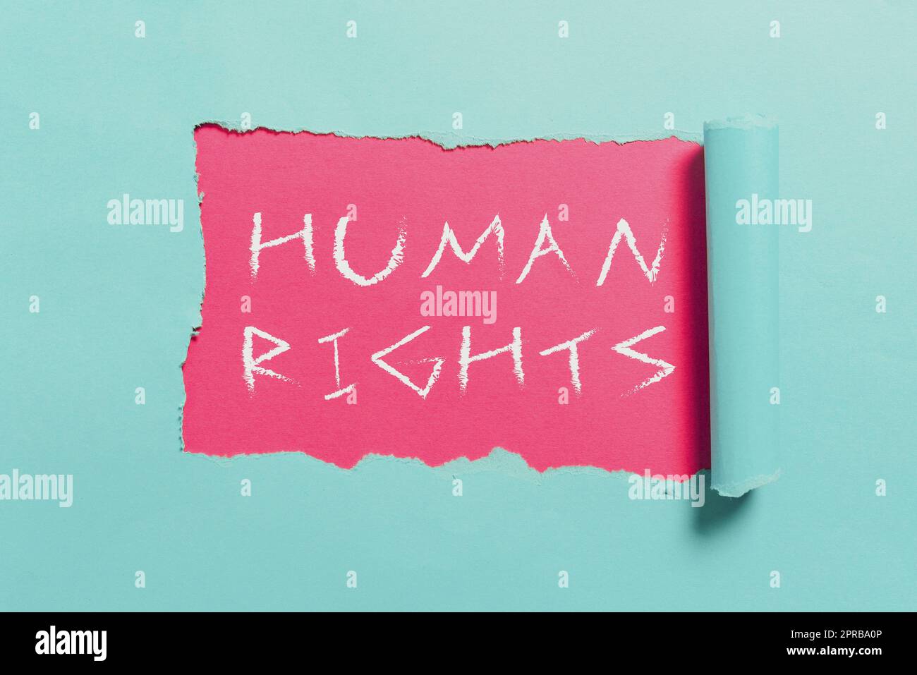 Text sign showing Human Rights. Word Written on Moral Principles ...