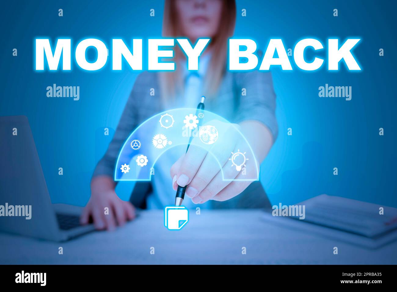 Conceptual display Money Back. Business concept get what you paid in ...