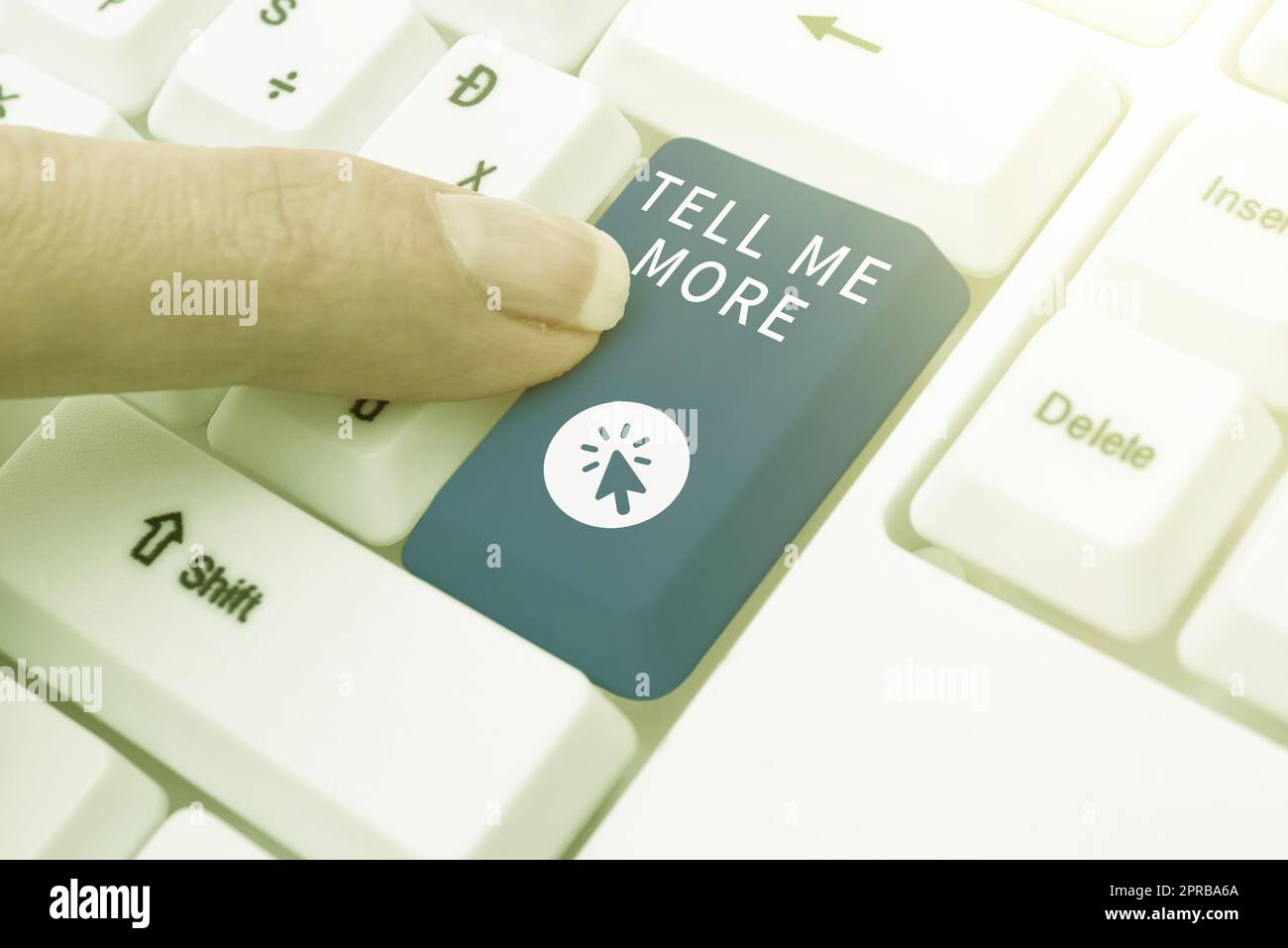 Hand writing sign Tell Me More. Business showcase A call to start a ...