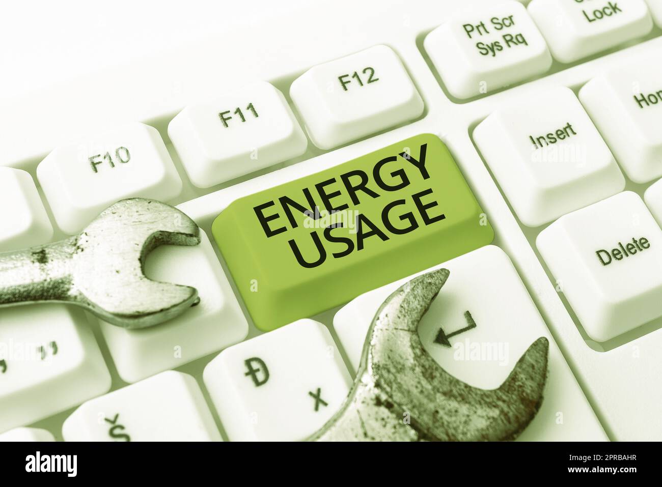 Text caption presenting Energy Usage. Conceptual photo Amount of energy ...