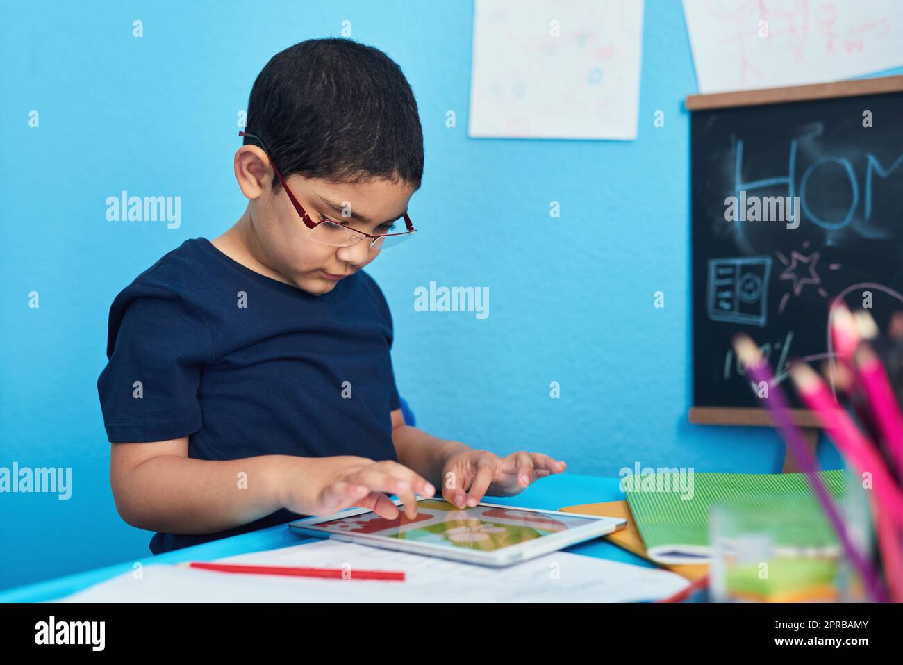 Smart school boy hi-res stock photography and images - Alamy