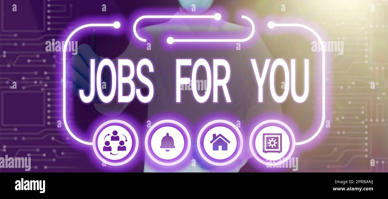 Conceptual display Jobs For You. Business concept List of available ...