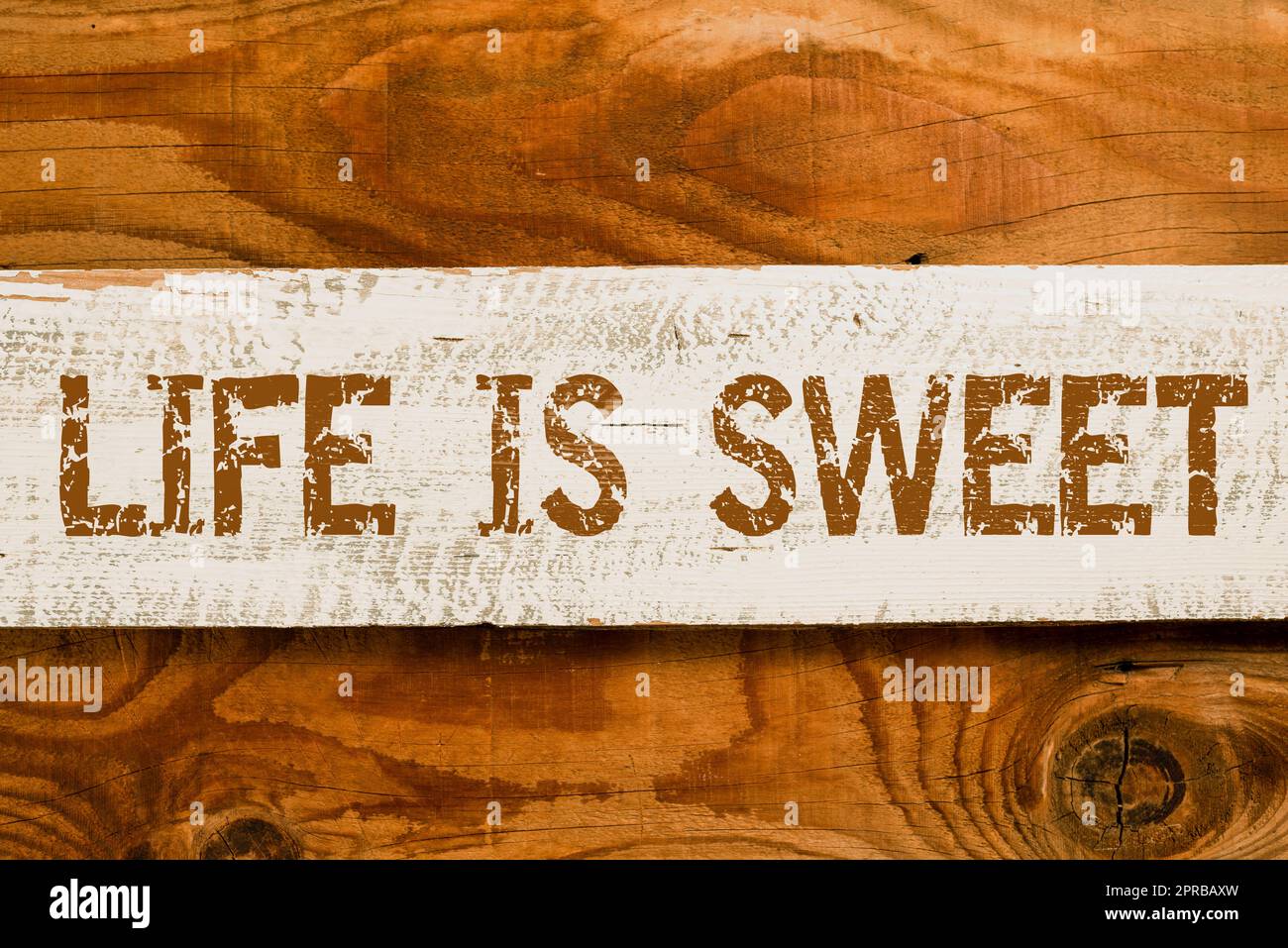 Text caption presenting Life Is Sweet. Business concept Happiness ...