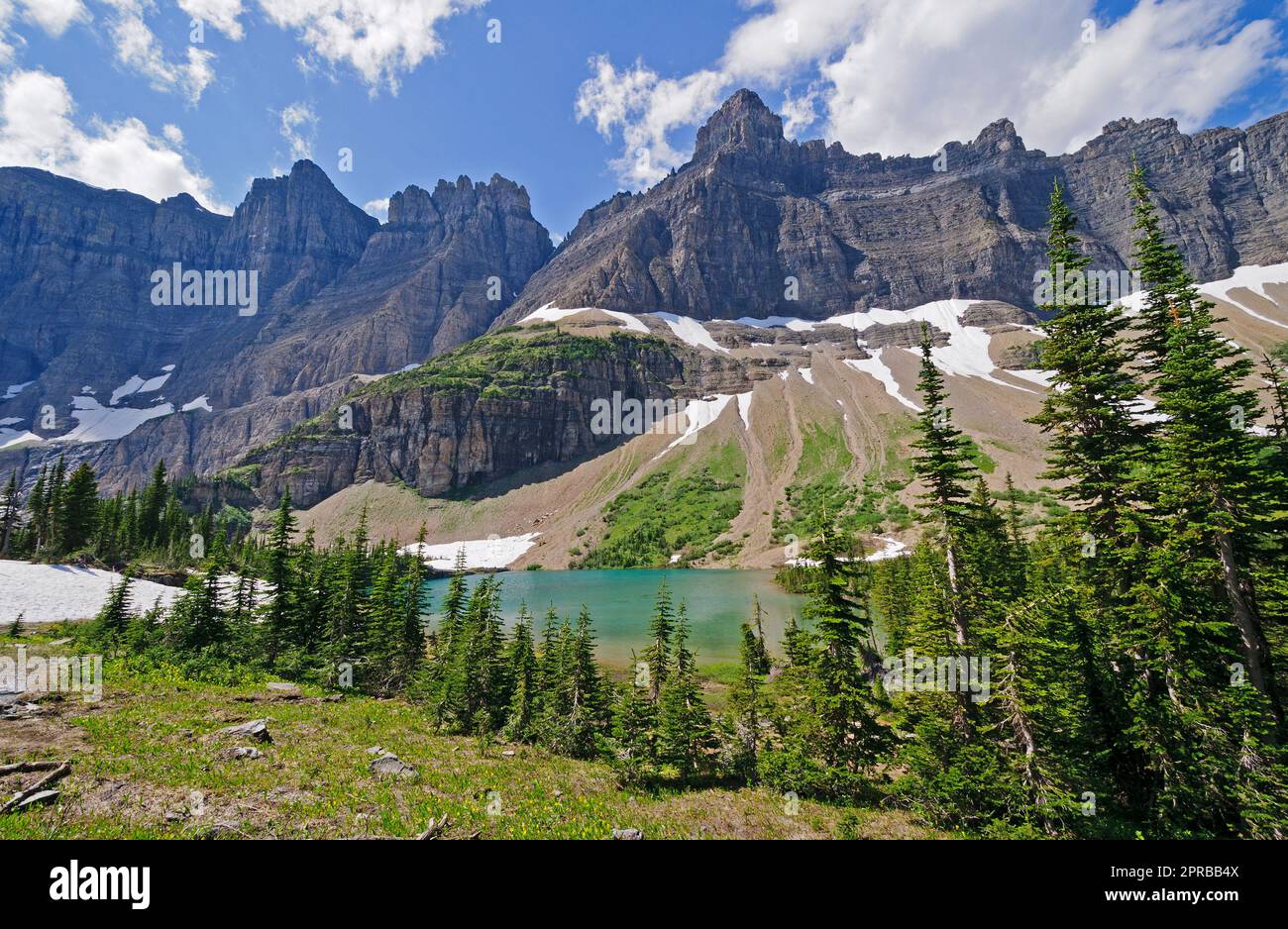 Alpine Scene in the Summer Stock Photo - Alamy
