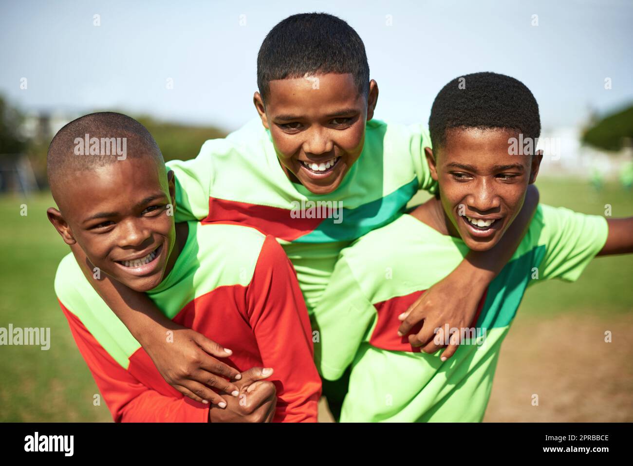Children playing a game of soccer hi-res stock photography and images ...