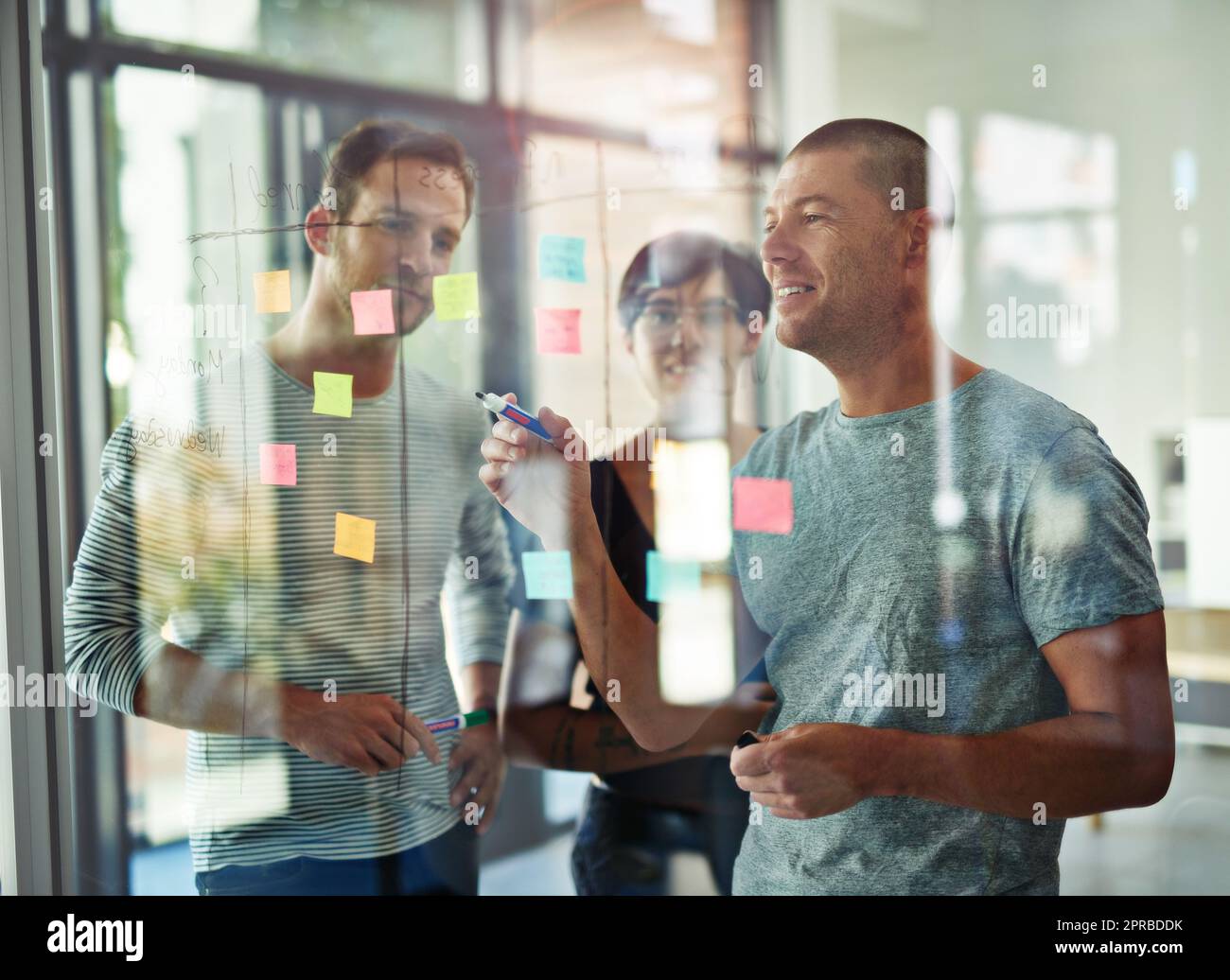 Business people meeting at office and manager giving presentation and ...