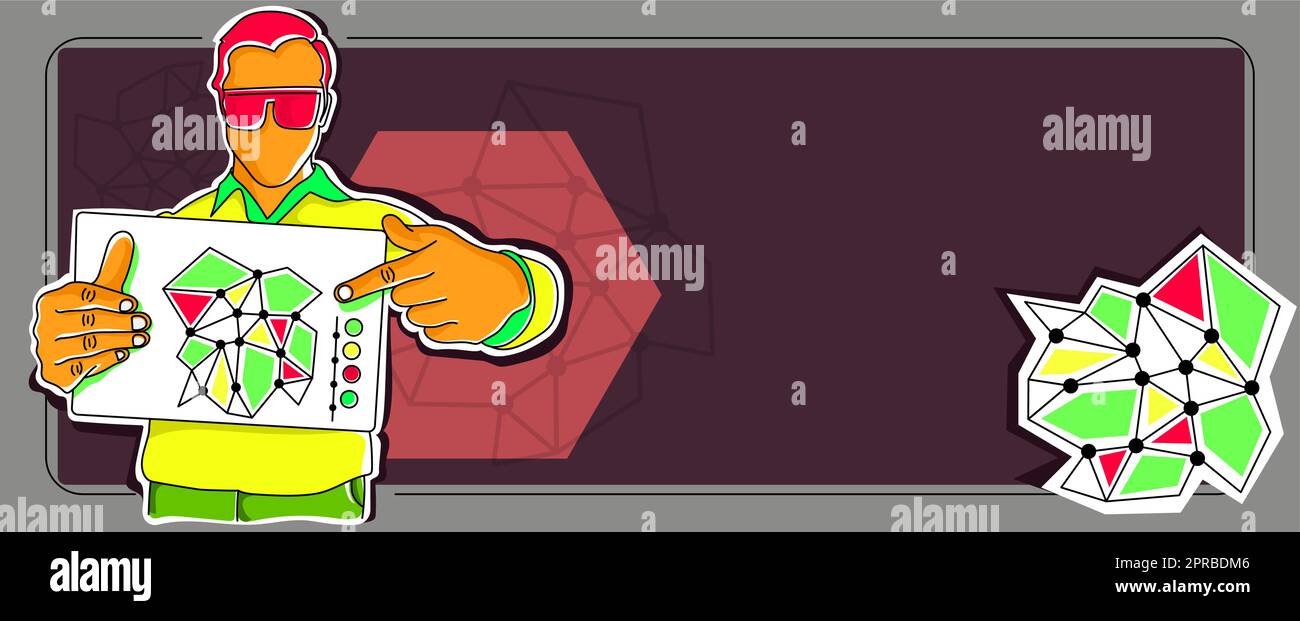 Businessman holding paper pointing at chart displaying successful ...