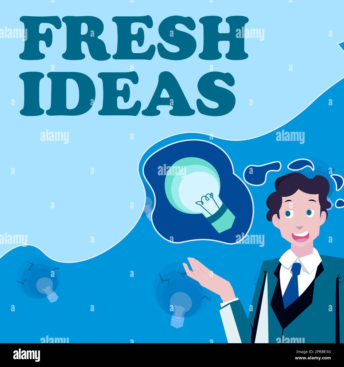 Text showing inspiration Fresh Ideas. Business idea thought or ...