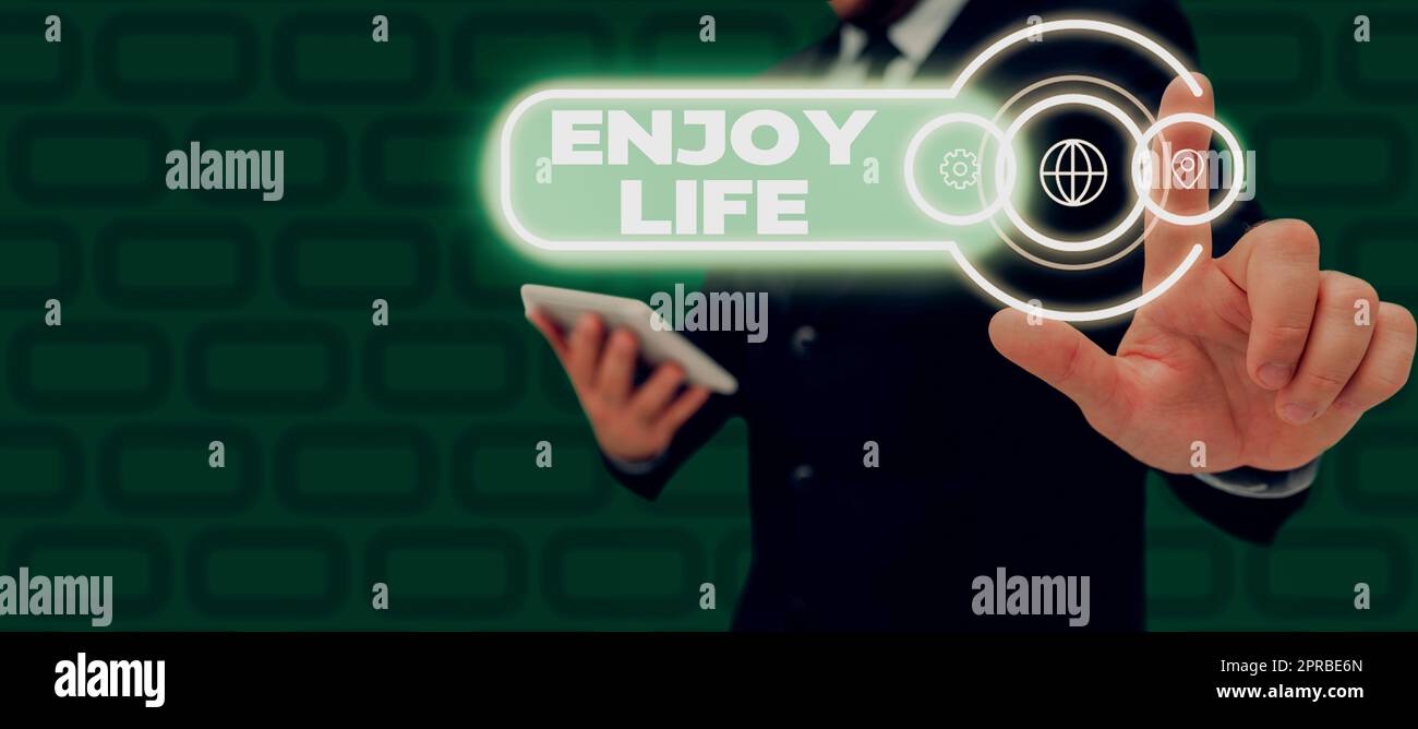 Writing displaying text Enjoy Life. Business overview Any thing, place ... Writing displaying text Enjoy Life. Business overview Any thing, place ...