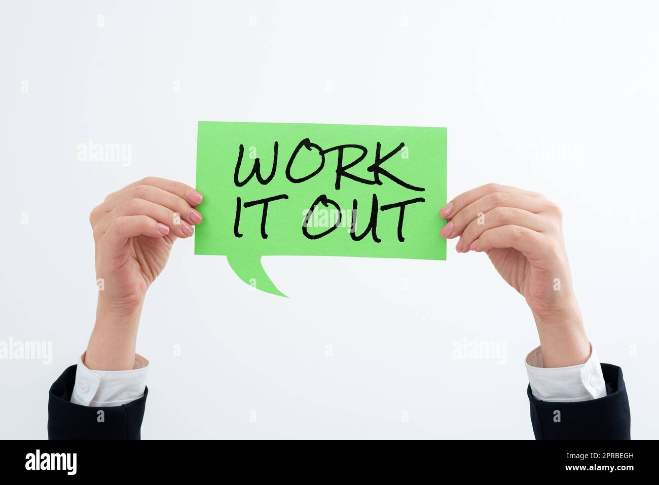 Handwriting text Work It Out. Business showcase Planning something in ...