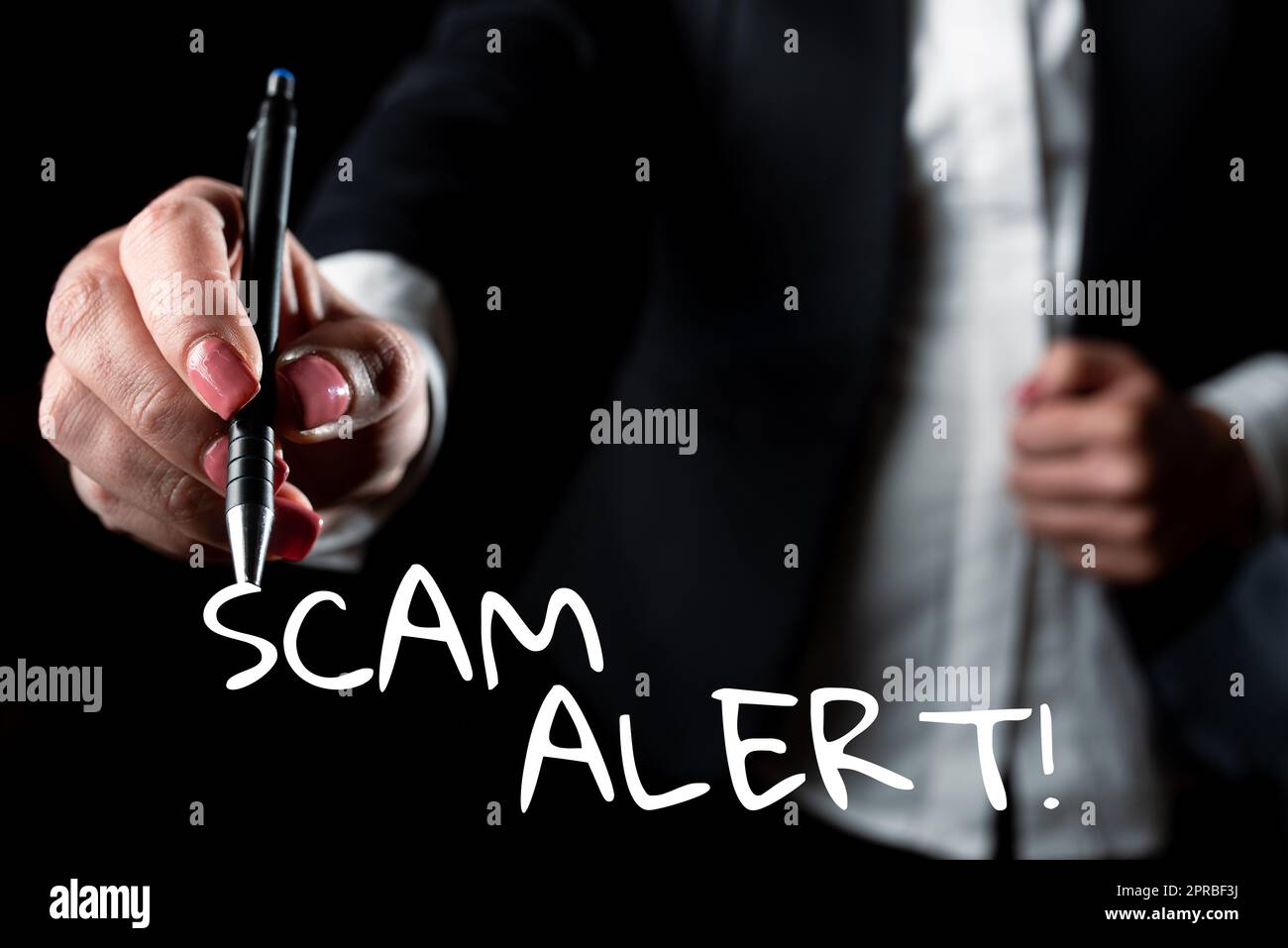 Text caption presenting Scam Alert. Internet Concept warning someone ...