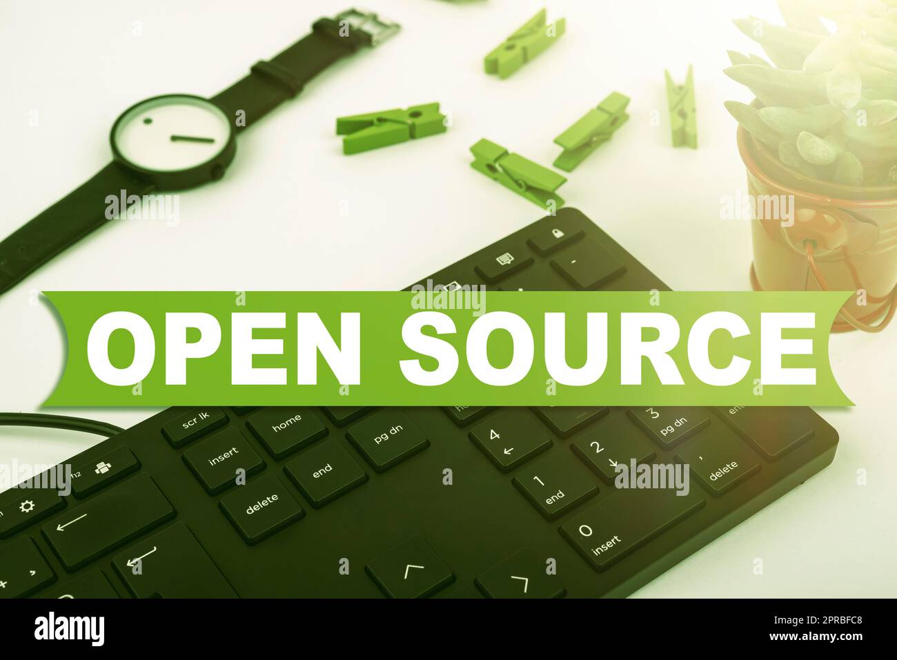 Handwriting Text Open Source Word For Denoting Software Which Original Source Code Freely 