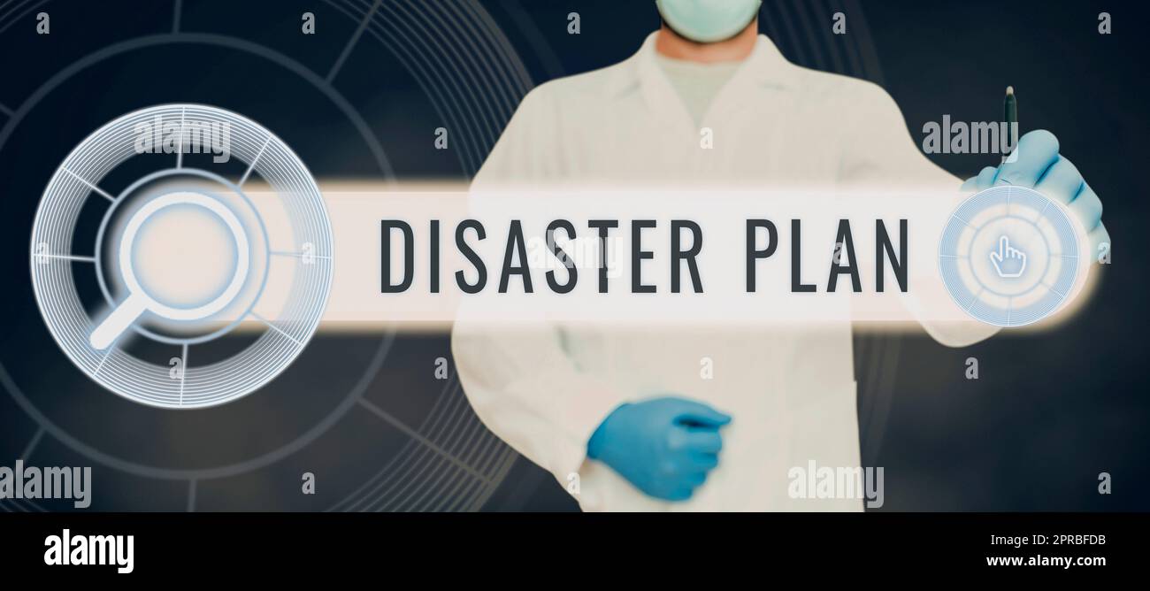 Inspiration showing sign Disaster Plan. Business idea Respond to ...