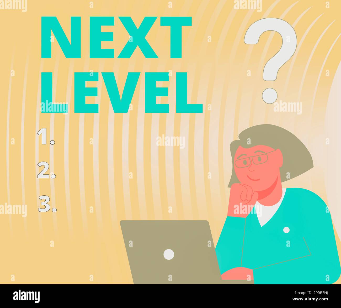 Text caption presenting Next Level. Business concept having more than ...