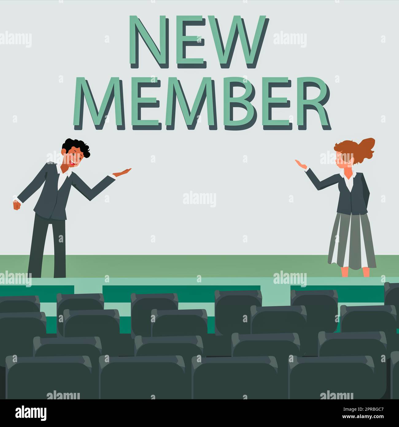 Sign displaying New Member. Internet Concept recruiting employee to ...