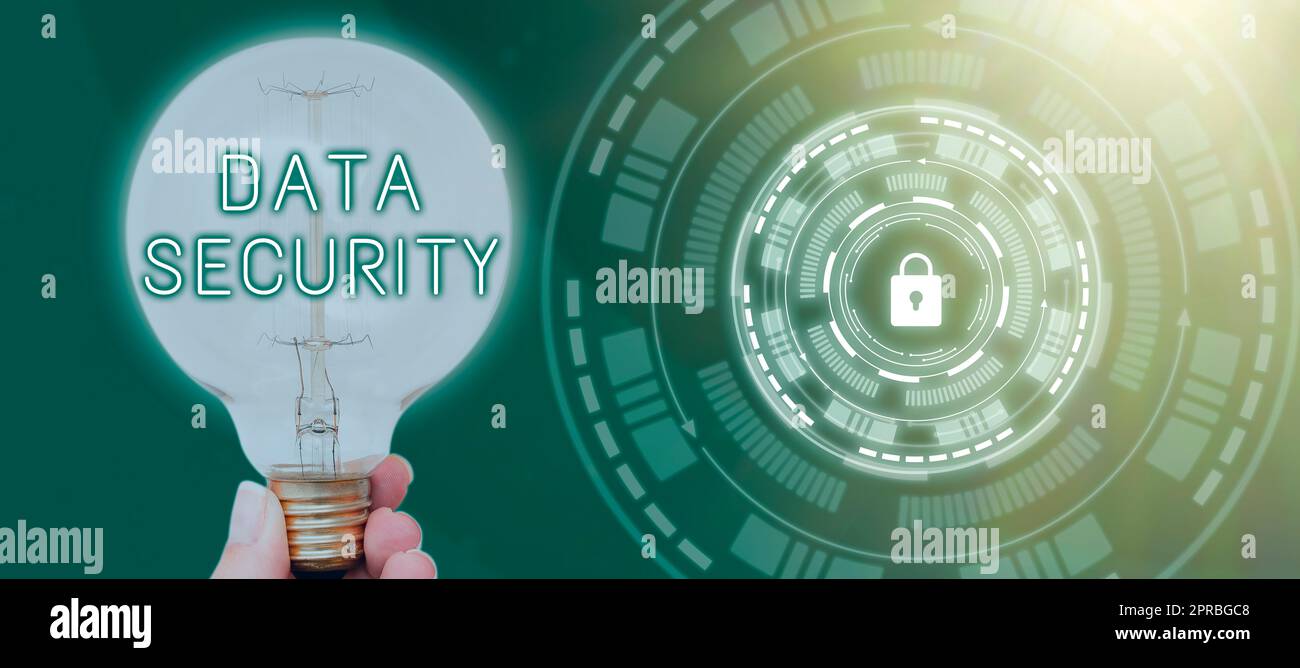 Text showing inspiration Data Security. Word Written on Confidentiality ...