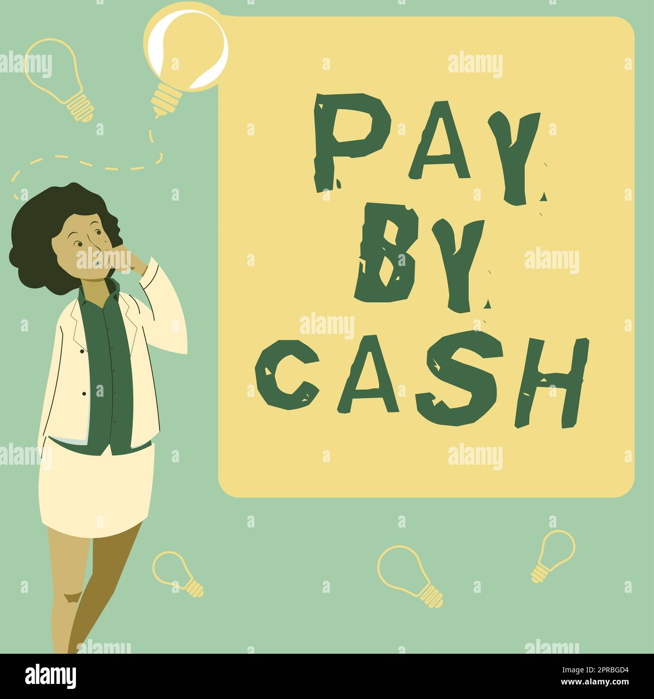 Text sign showing Pay By Cash. Business showcase Customer paying with ...