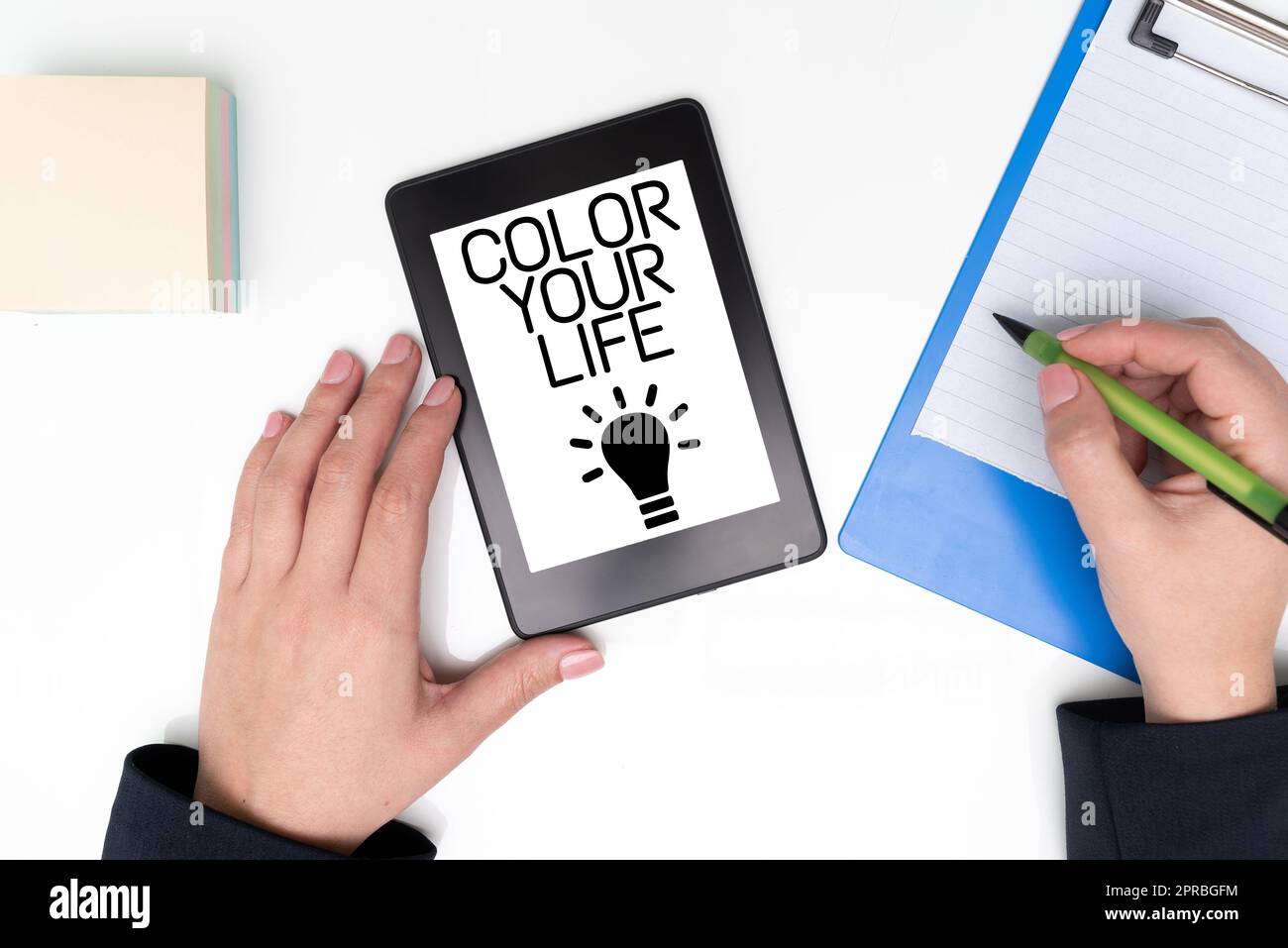 Text showing inspiration Color Your Life. Internet Concept Make your ...
