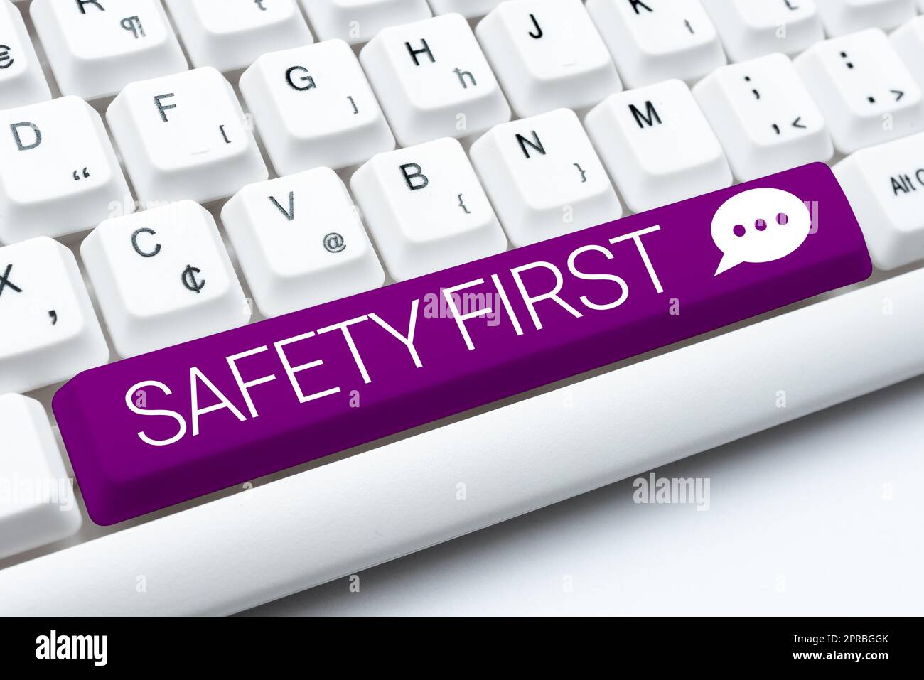 Text showing inspiration Safety First. Internet Concept Avoid any ...