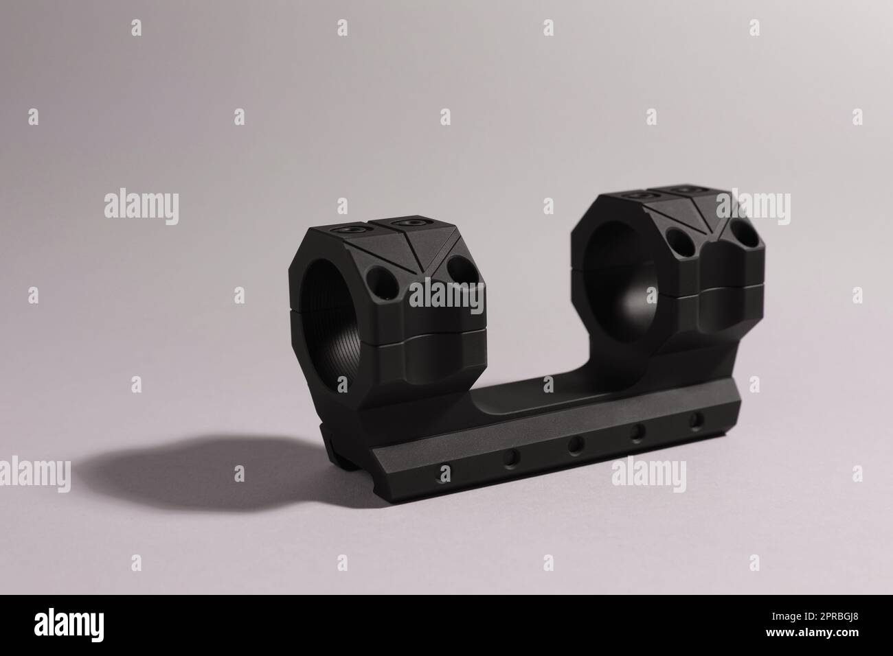 Quick disconnect sniper cantilever scope mount on grey background Stock ...