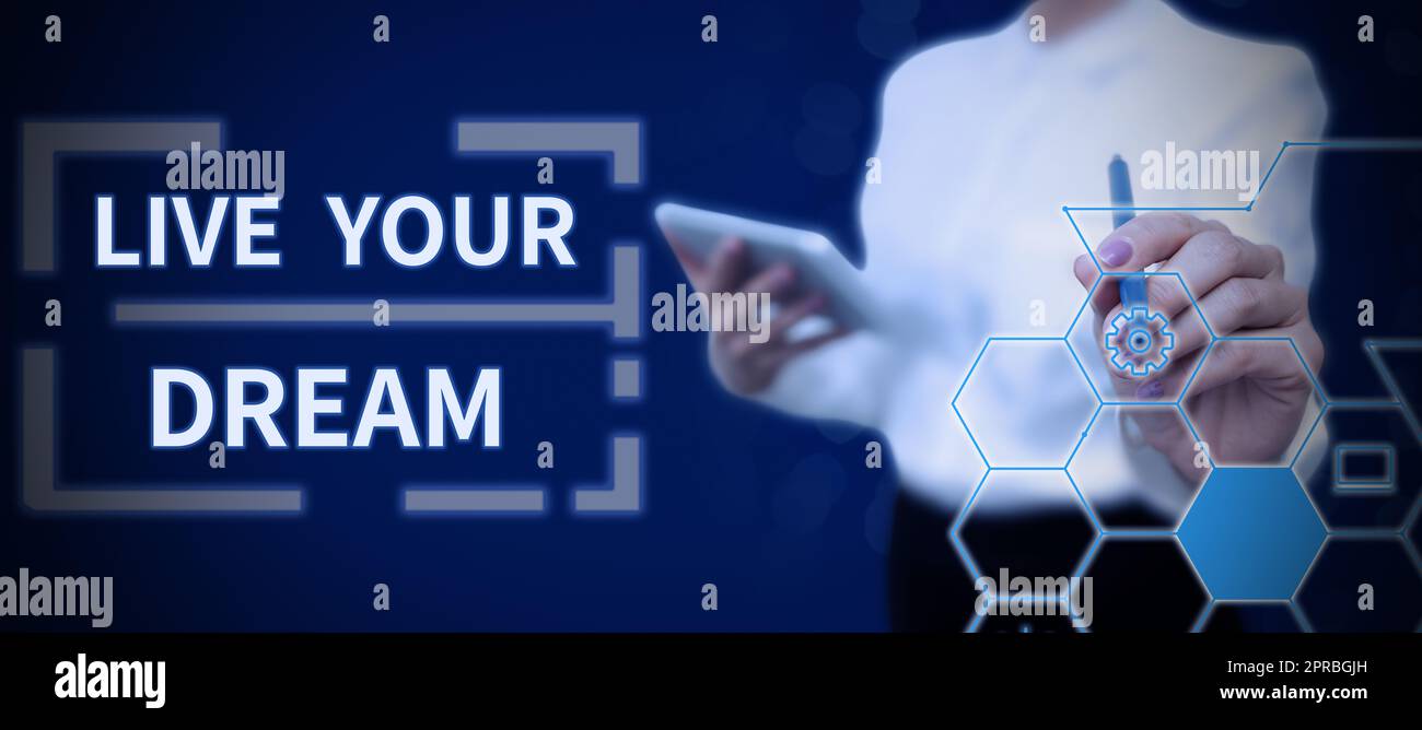 Conceptual display Live Your Dream. Word for Motivation be successful ... Conceptual display Live Your Dream. Word for Motivation be successful ...