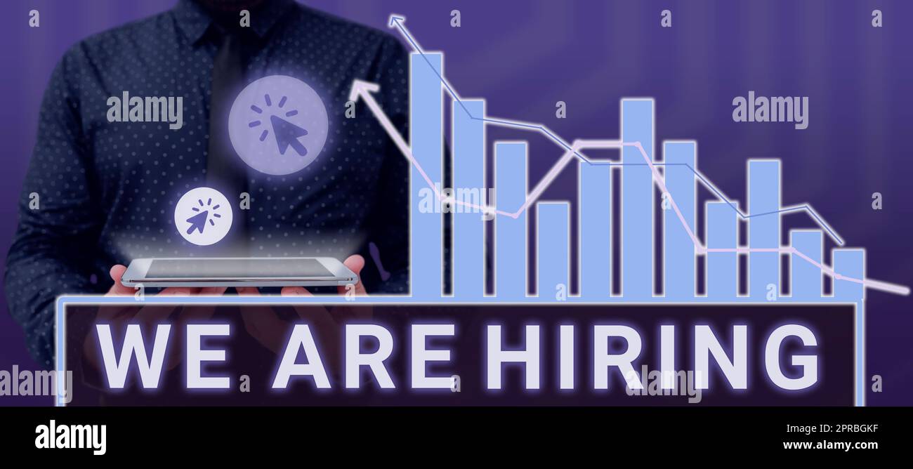 Conceptual caption We Are Hiring. Business concept Workforce Wanted HR ... Conceptual caption We Are Hiring. Business concept Workforce Wanted HR ...