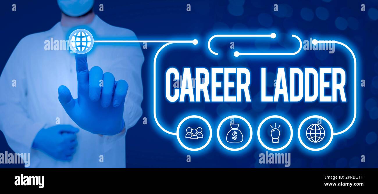 Conceptual display Career Ladder. Business idea Job Promotion ...