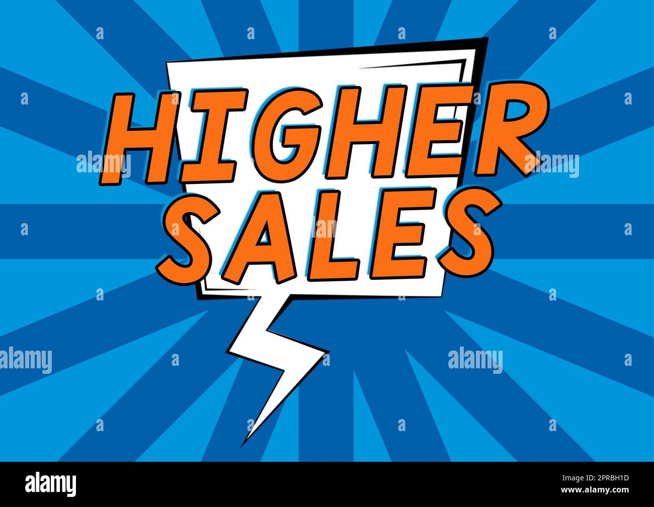 Hand writing sign Higher Sales. Word for The average sold products and ...