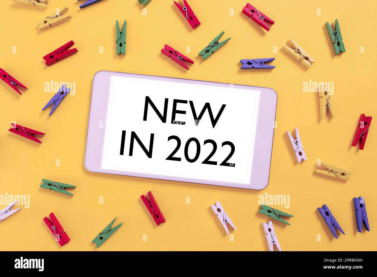 Handwriting text New In 2022. Concept meaning list of fresh things got ...