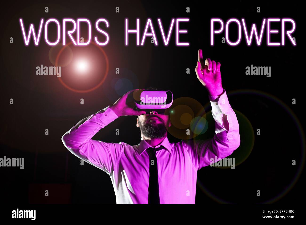 Conceptual display Words Have Power. Business idea Energy Ability to ...