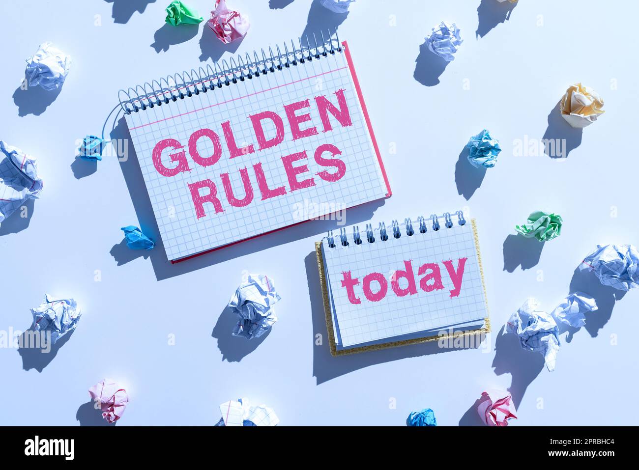 Text showing inspiration Golden Rules. Word Written on Basic principle ...