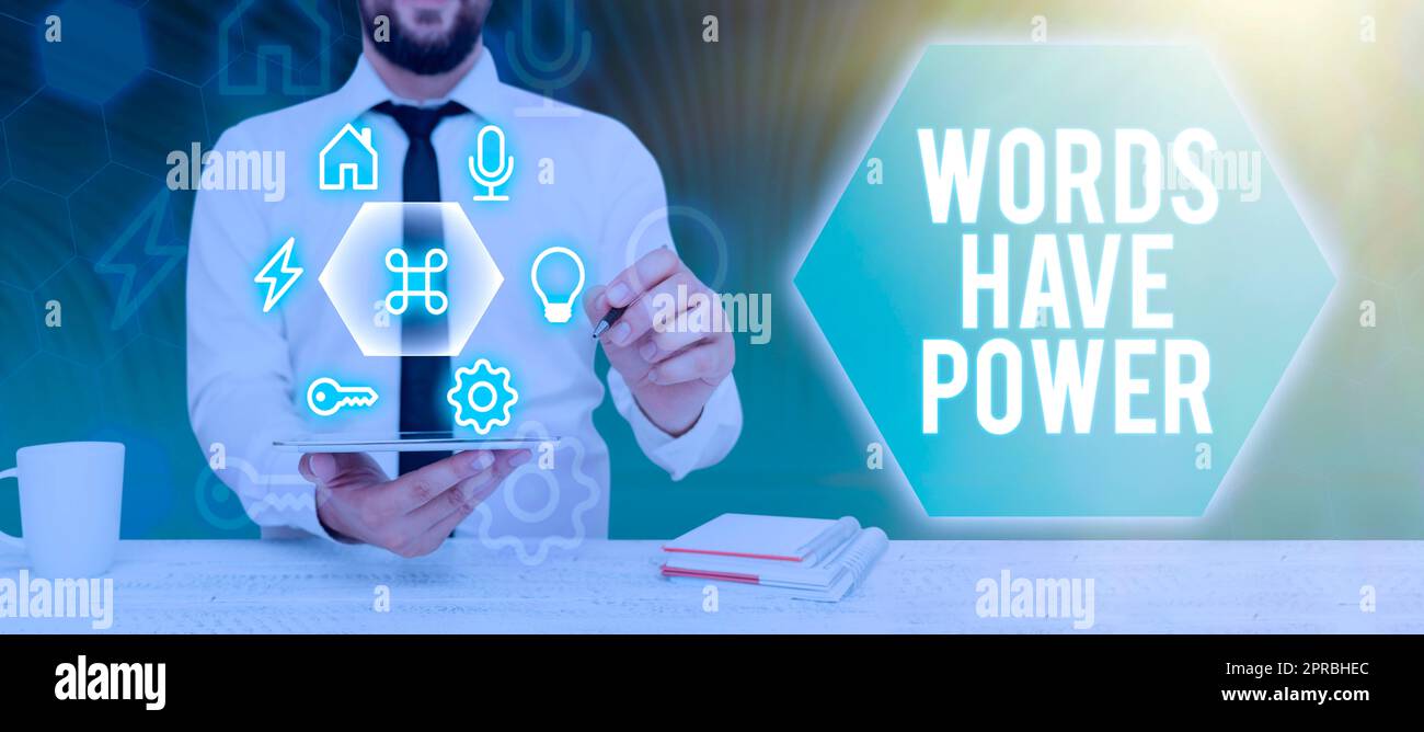 Inspiration showing sign Words Have Power. Word for Energy Ability to ...