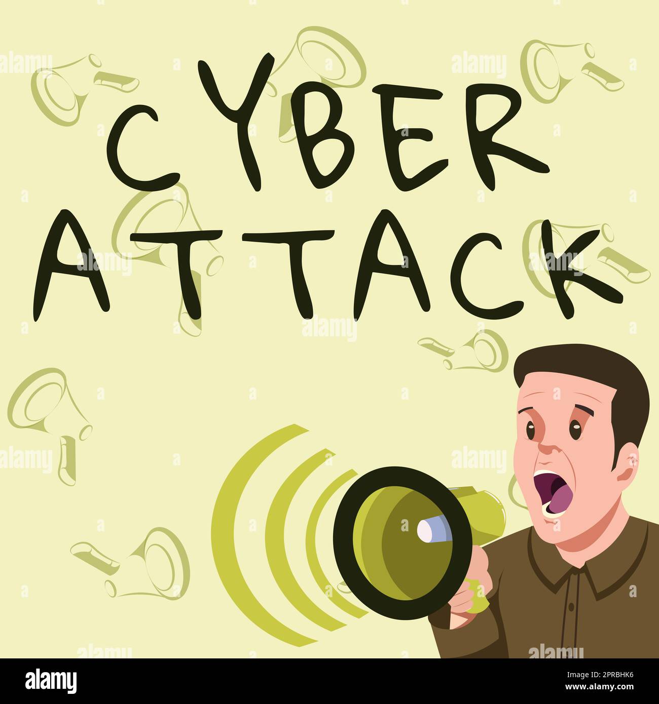 Conceptual display Cyber Attack. Business approach An attempt by ...