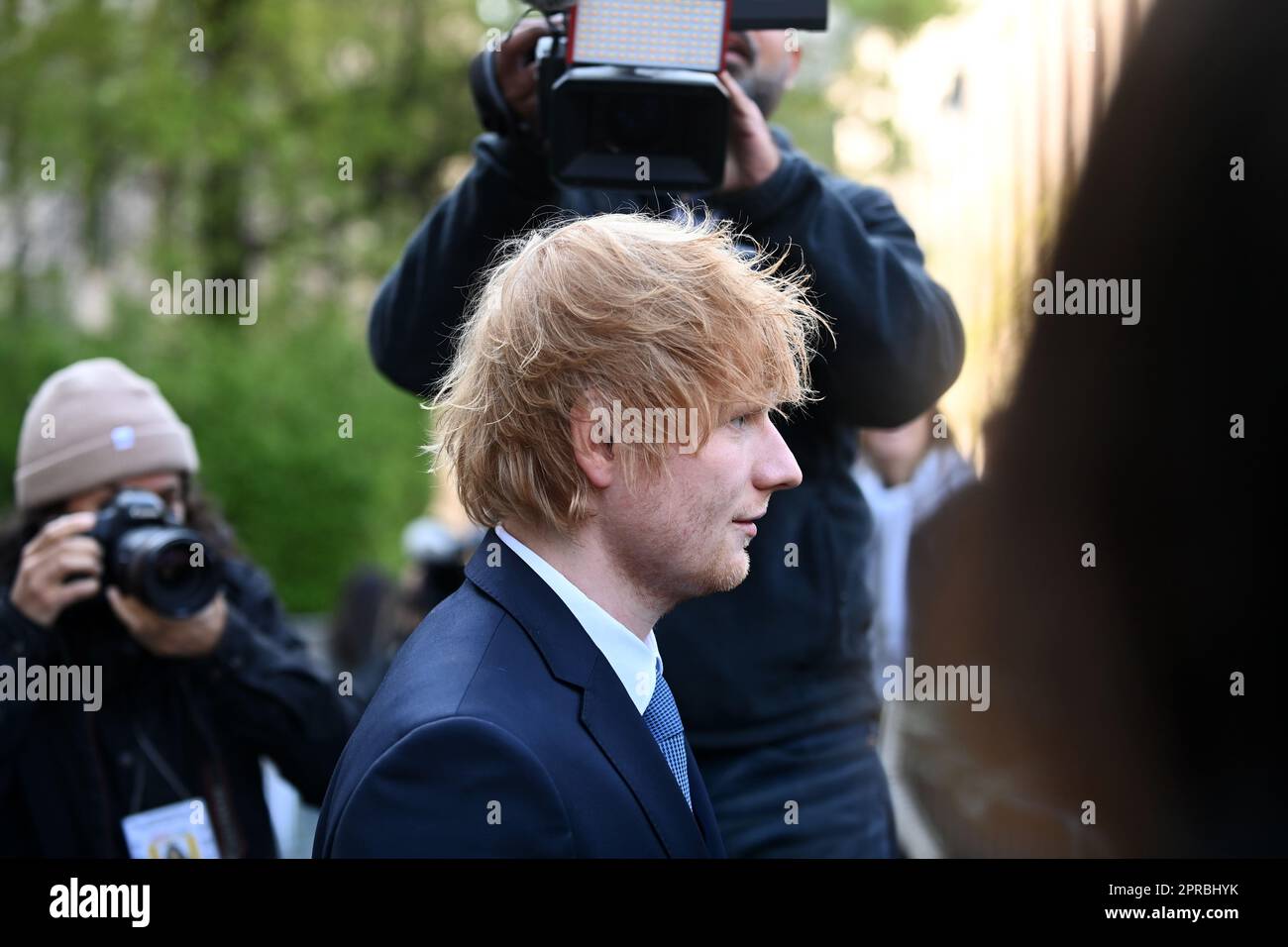 Ed sheeran leaves court in hi-res stock photography and images - Alamy