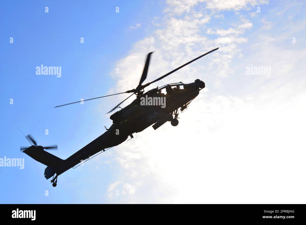 A U.S. Army AH-64 Apache assigned to the Mississippi Army National ...