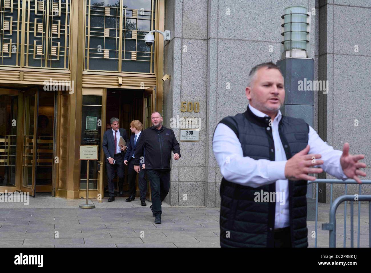 New York, New York, USA. 25th Apr, 2023. British music artist, Ed ...