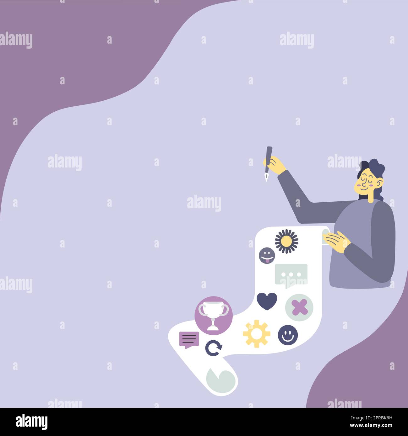 Lady Presenting Paper Showing Her Accomplishments Goals Project Ideas ...