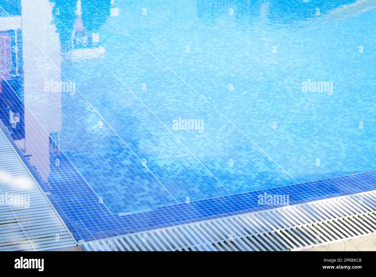 Outdoor swimming pool with calm clean water Stock Photo - Alamy