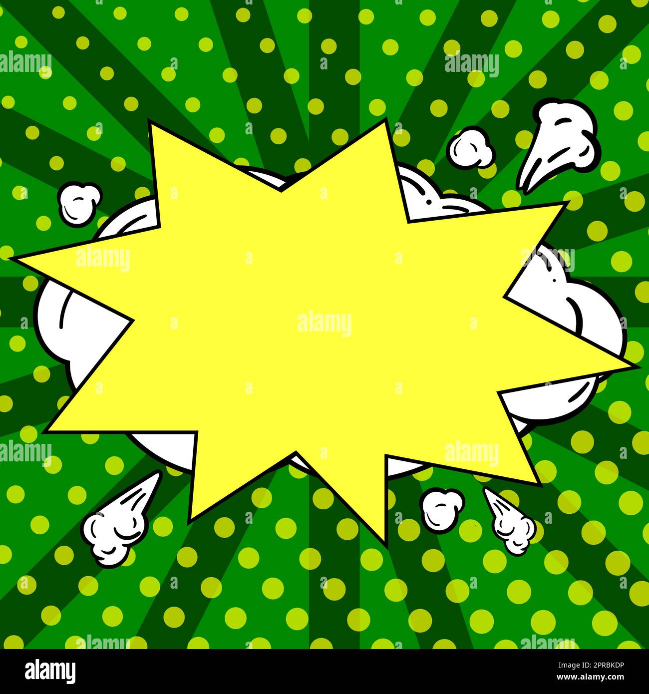 Comic Blank Speech Bubble With Copy Space Over Circular Color ...