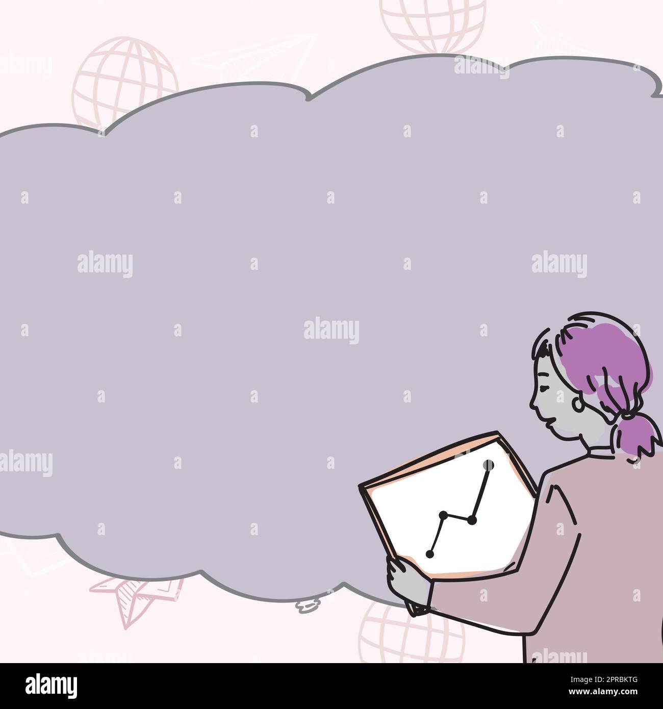 Lady In Uniform Standing Holding Tablet Presenting Late Tech Knowledge ...