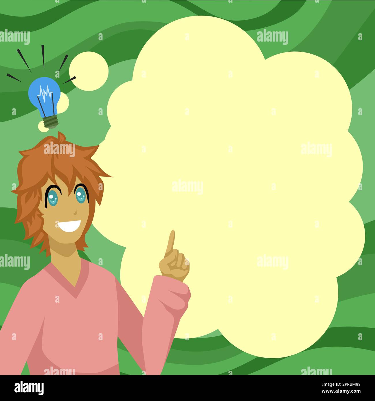 Boy Thinking Important Messages And Presenting Them. Man Reasoning ...