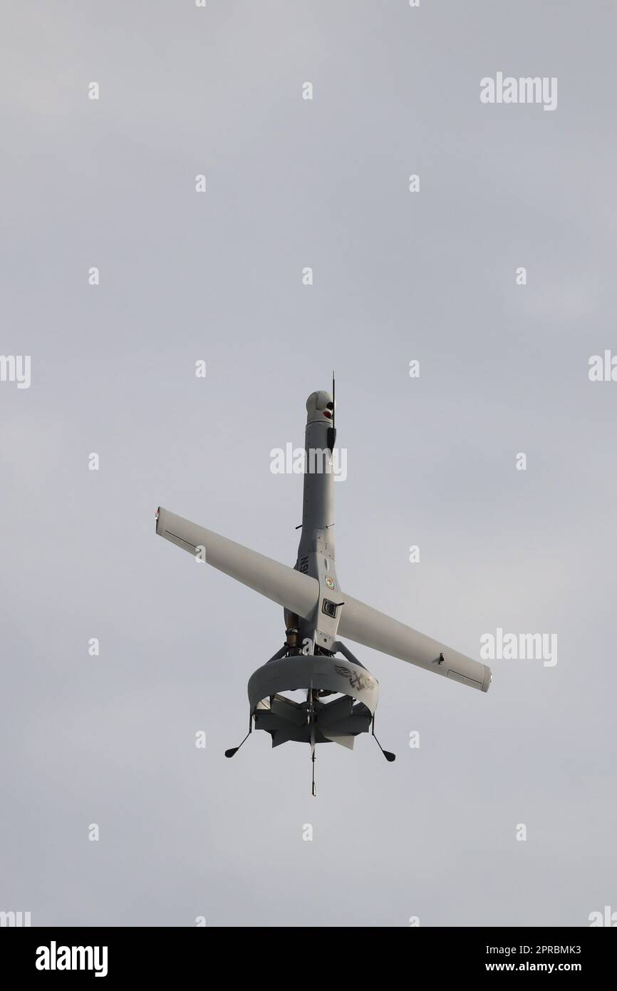 A VBAT unmanned aerial surveillance drone, piloted by contractors ...
