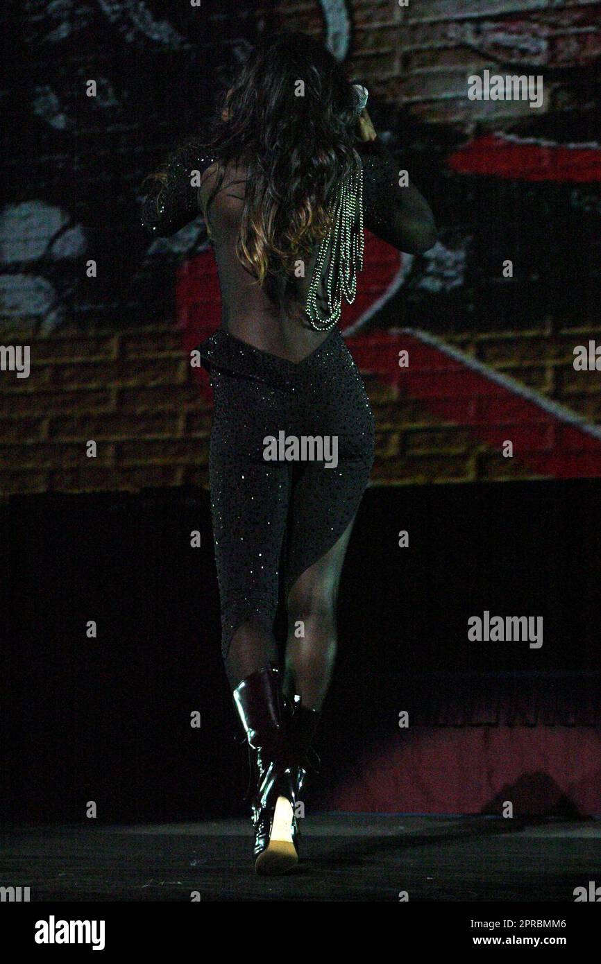 Kelly Rowland performing live in concert as part of SupaFest 2010 held ...