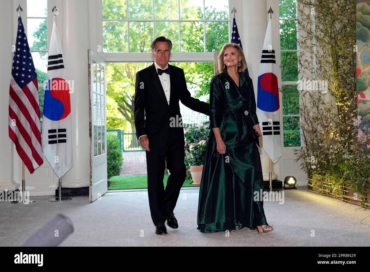 Sen. Mitt Romney, R-Utah, and his wife Ann Romney arrive for the State ...