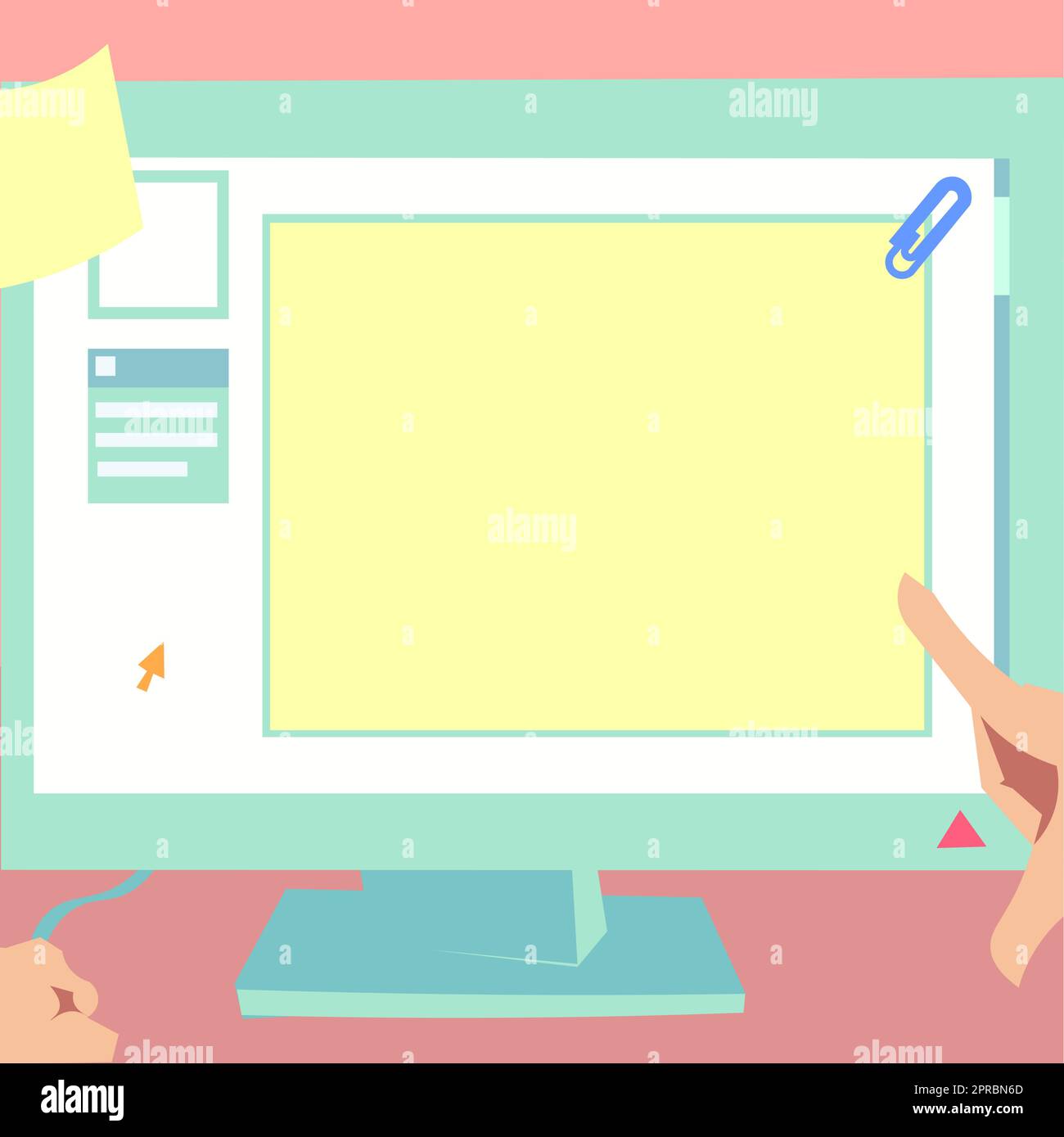 Hand Touching Screen Of Desktop Inside Web Browser Showing Recent ...