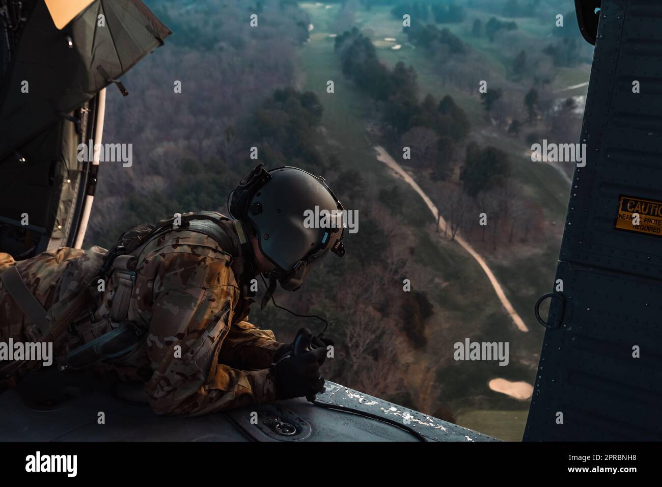 Aircrews operating two UH-60 Black Hawk helicopters from the 1-126th ...