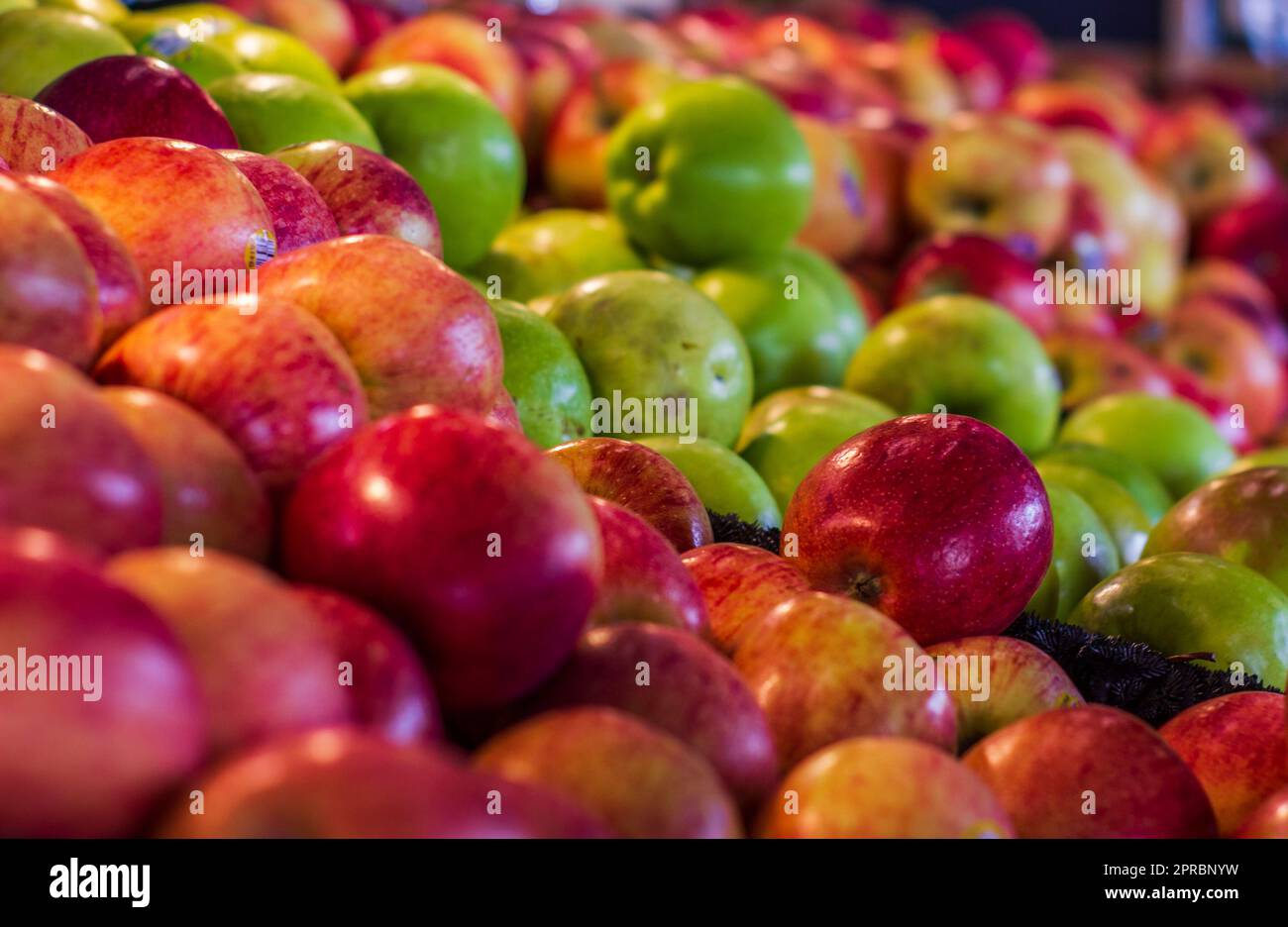 Organic Red and Green Apples, mixed apples, fruit market, apple display ... Organic Red and Green Apples, mixed apples, fruit market, apple display ...