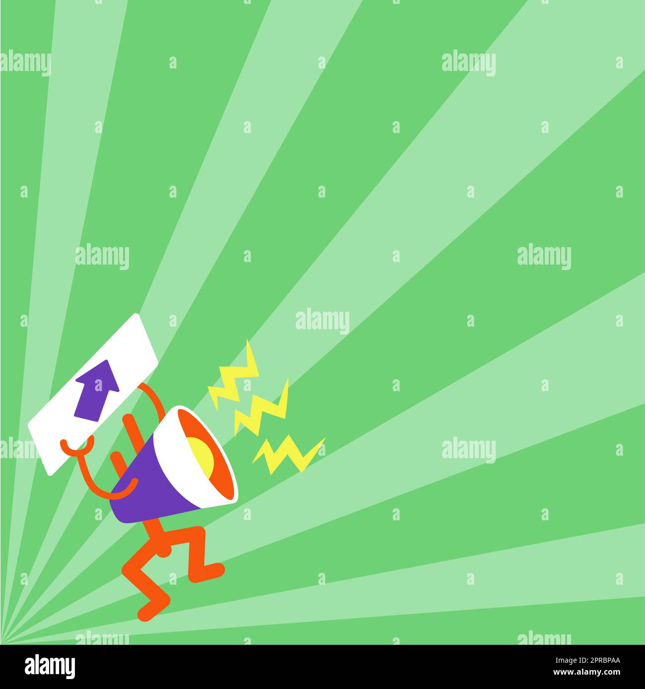 Megaphone Displaying Important Message. Object Announcing News Bulletin ...