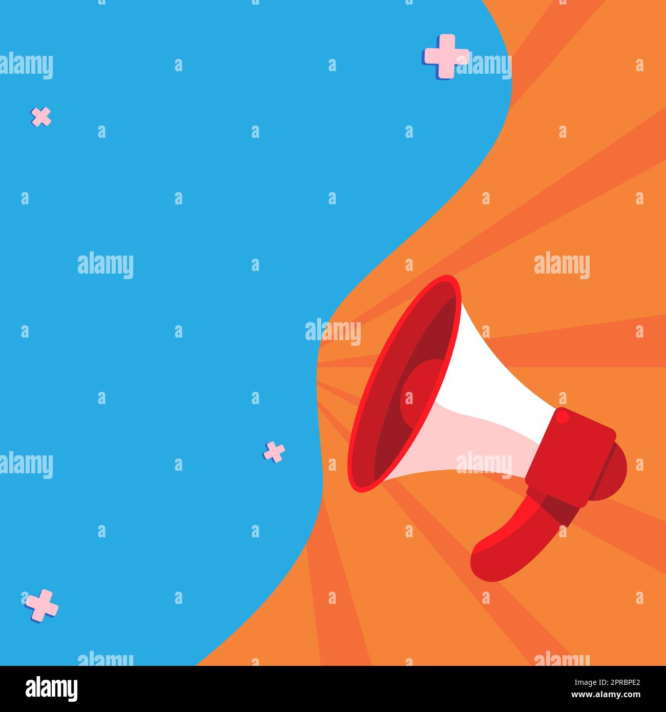 Megaphone Drawing With Conversation Bubble Showing New Announcement ...