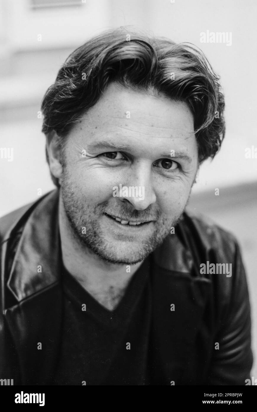 Australian actor and director John Polson black and white formal ...